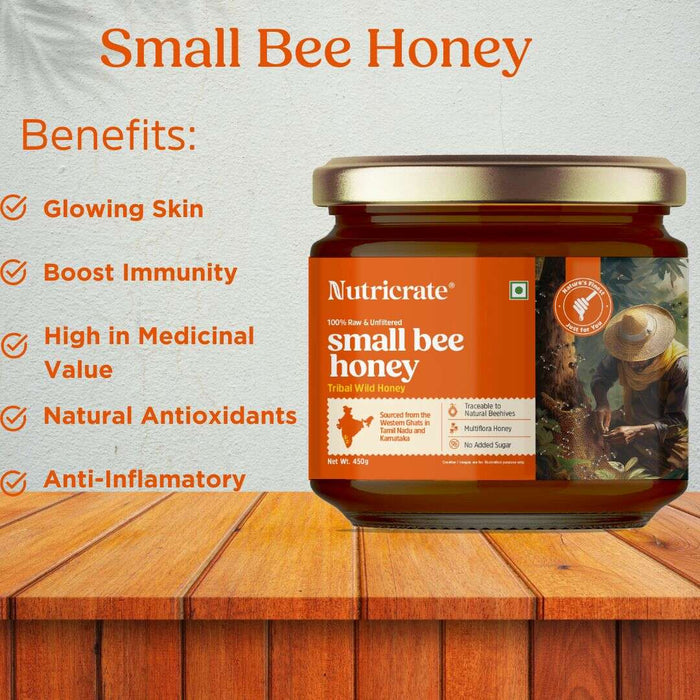 Small Bee Honey | Pure Organic Raw Honey | Nutricrate